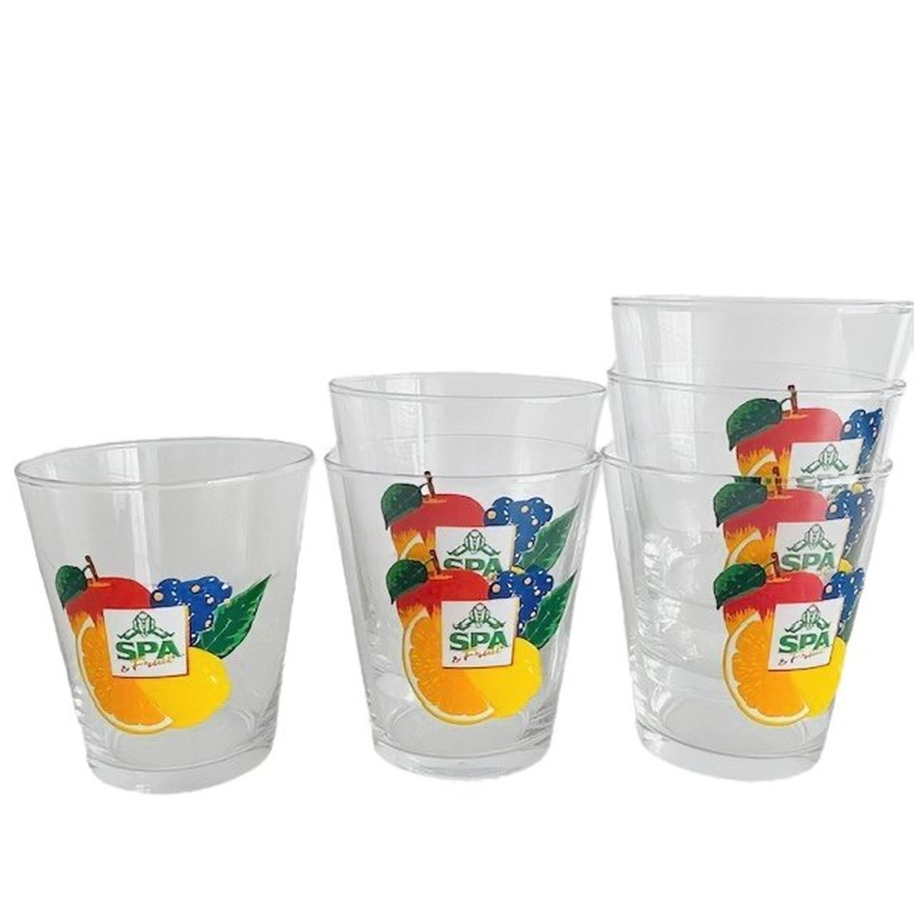 Six vintage Spa fruit glasses 1980's | €21.46 | Whoppah