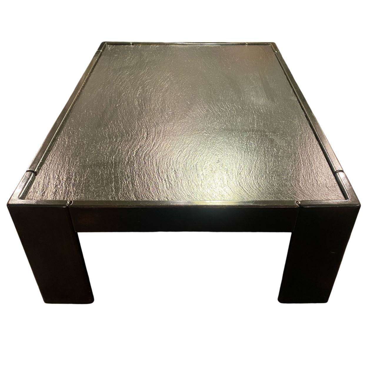 Vintage Coffee Table In Oak And Slate | €550 | Whoppah