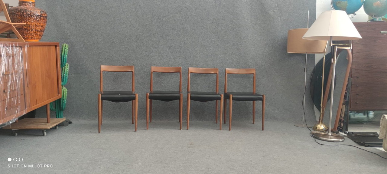 4× Danish chairs Mid - Century Modern Design Kitchen Chair Kitchen ...