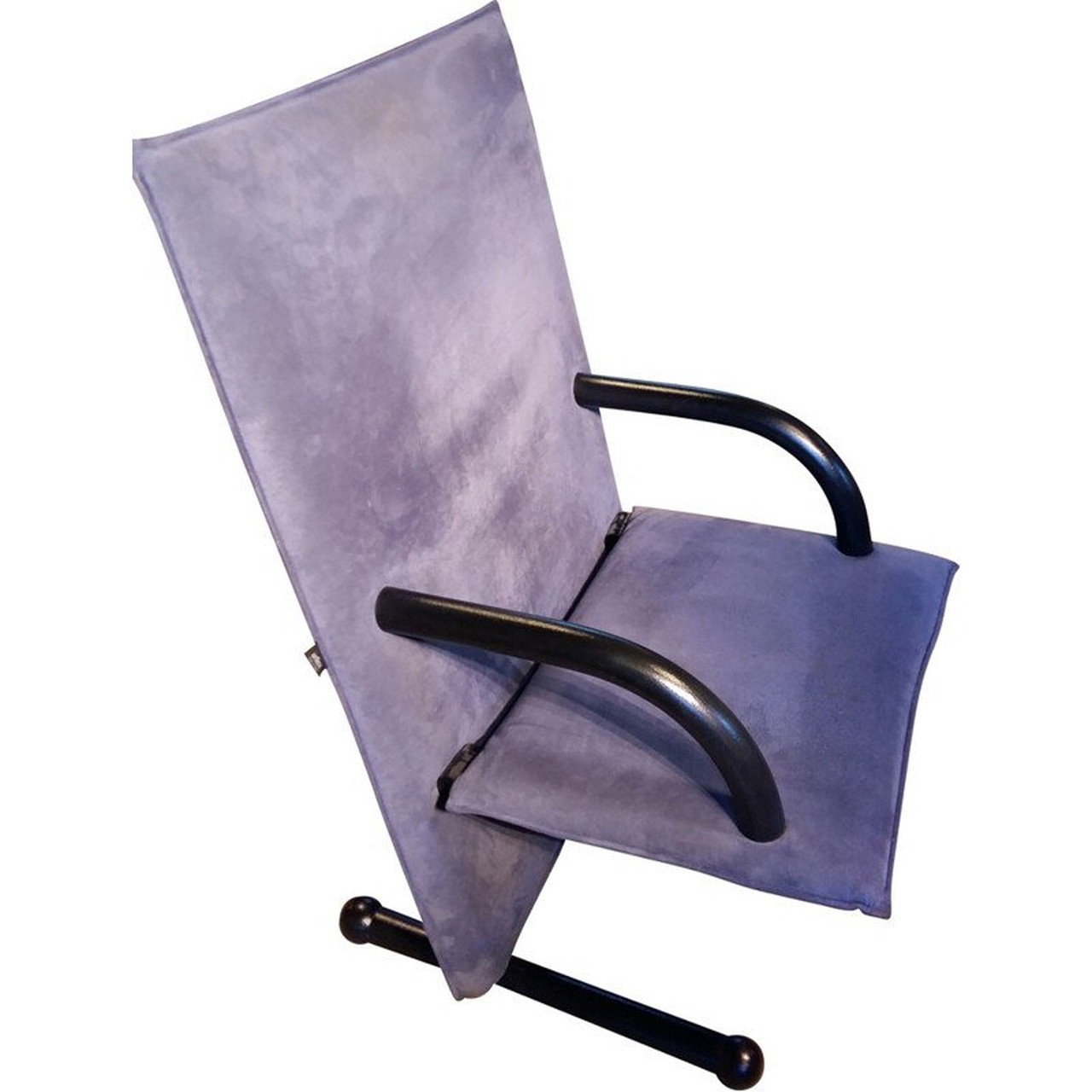 Artflex "T-Line" armchair in blue Alcantara, Burkhard VOGTHERR - 1984 | €300 | Whoppah