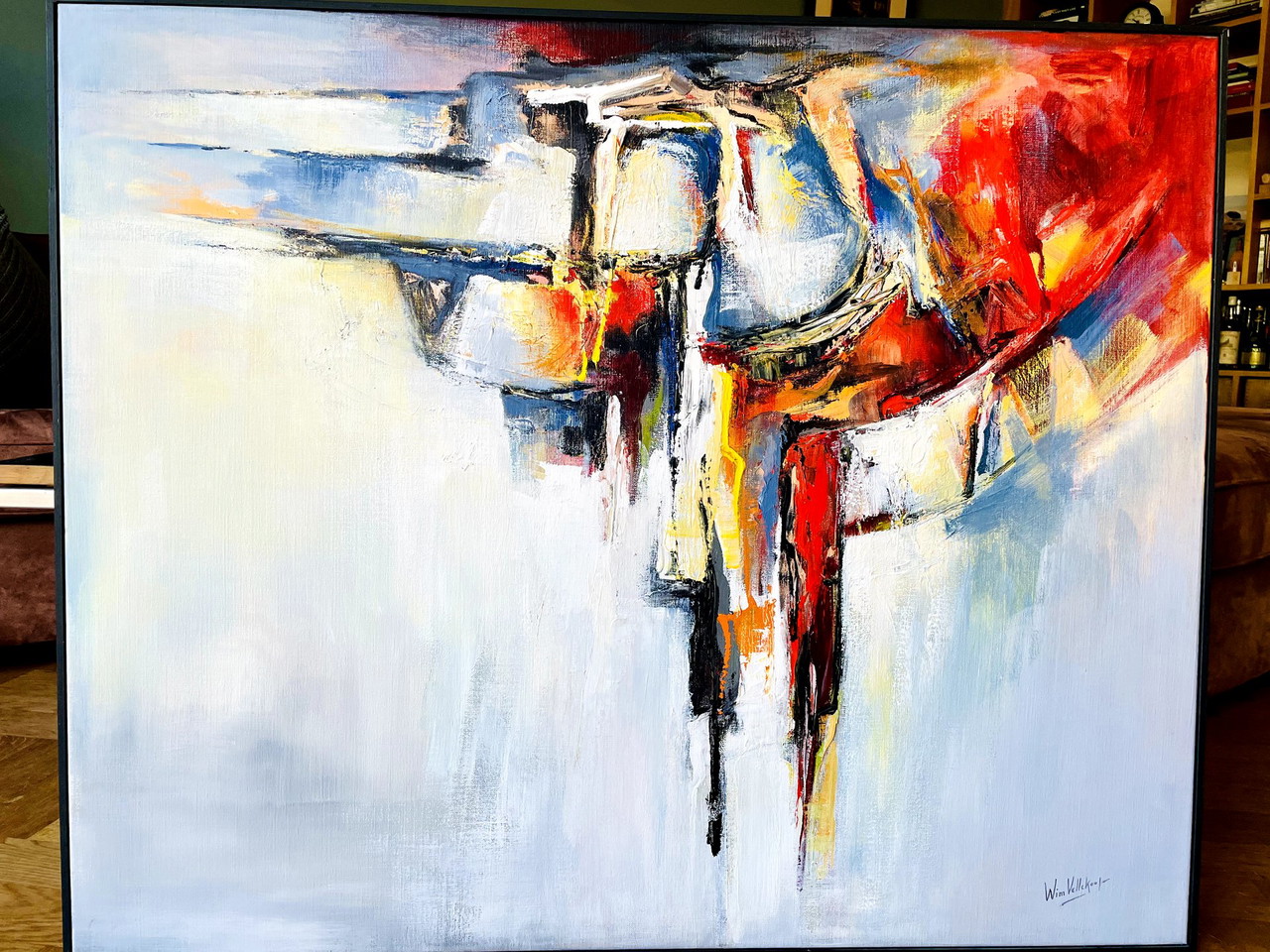 Expressionist Painting Large Abstract Expressionist Painting, Dutch