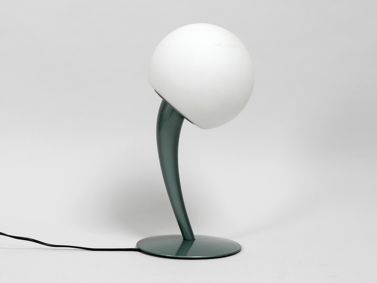 Large Extraordinary 80S Metal Table Lamp And Opal Glass Shade | €590 ...