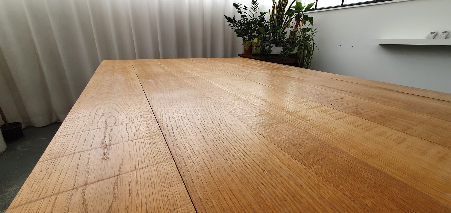 Solid oak table with historic industrial Singer base | €4,750 | Whoppah