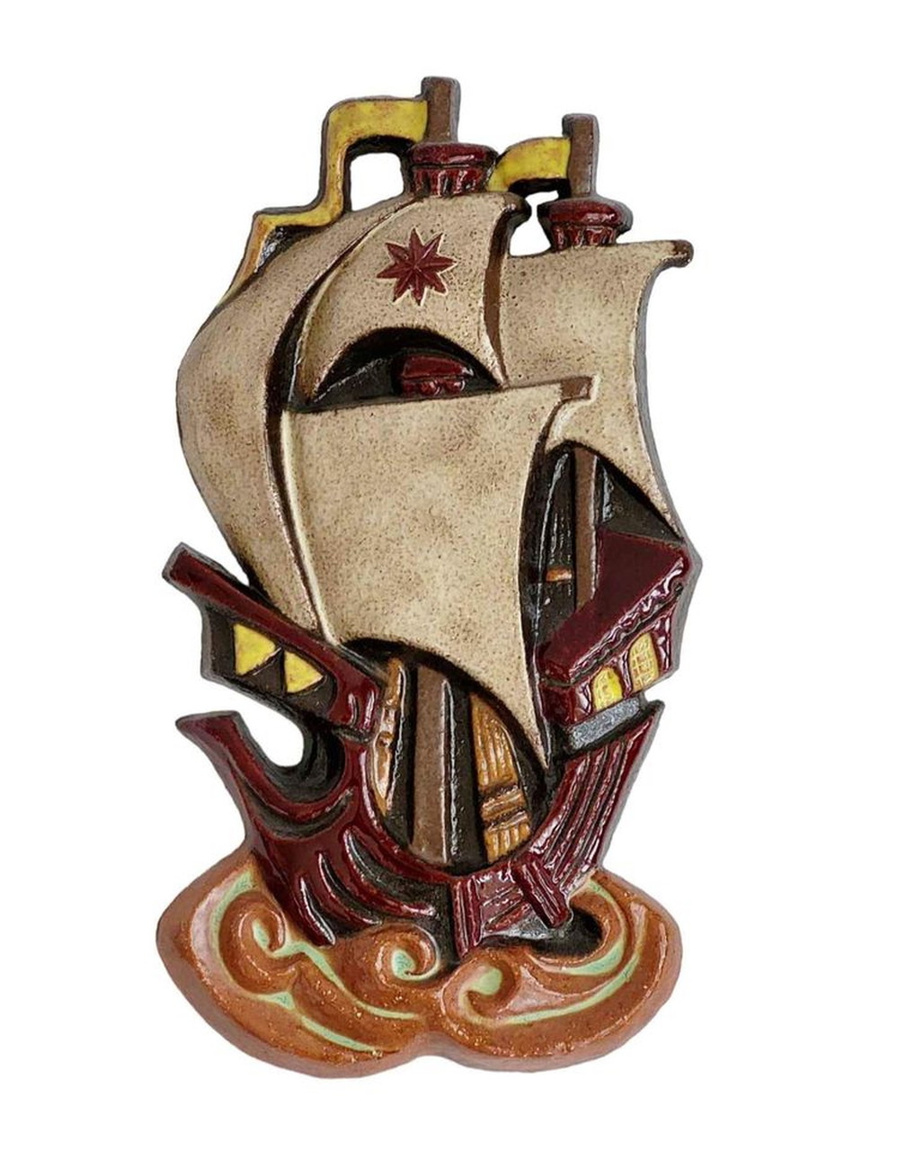 Ceramic mural boat by Paul Vermeire | €225 | Whoppah