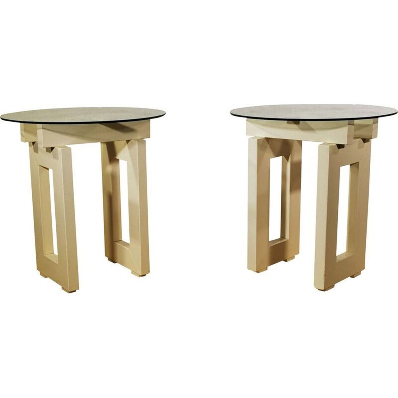 Pair of vintage white lacquered metal harnesses 1980s | €900 | Whoppah