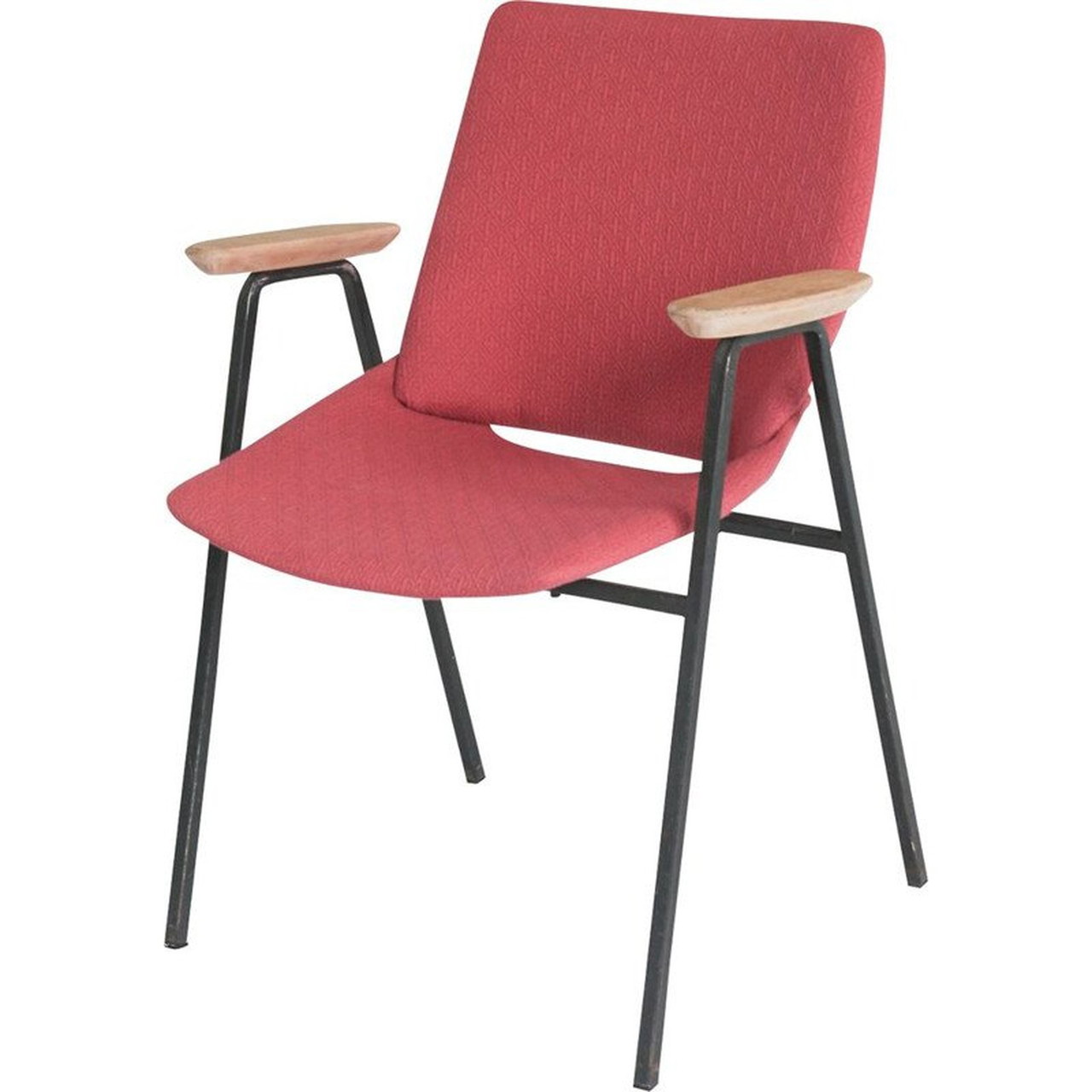 Vintage Salmon Shell Lupina chair by Niko Kralj for Stol Kamnik, 1970s ...