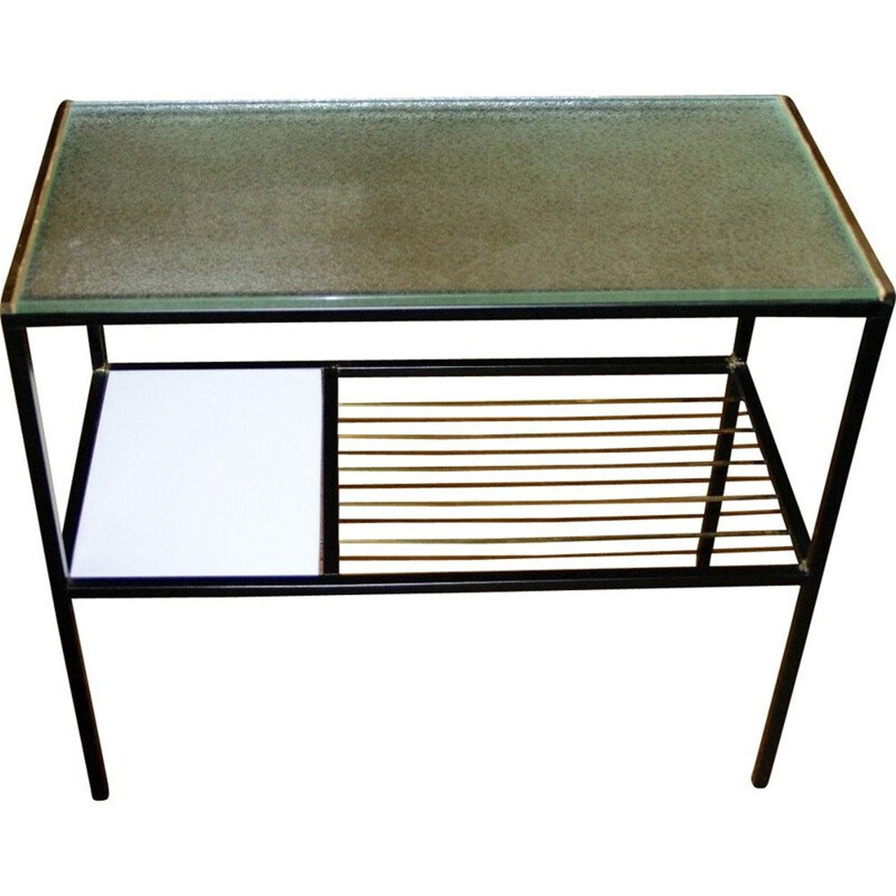 Vintage steel and brass side table 1950s | €450 | Whoppah
