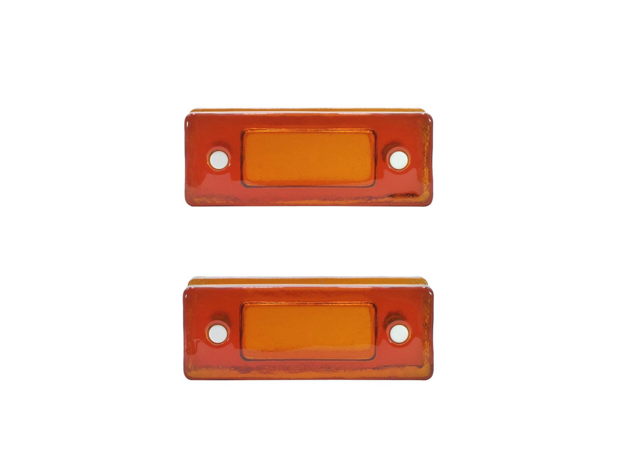 Pair Of Double Orange Glass Handles 1970 | €850 | Whoppah