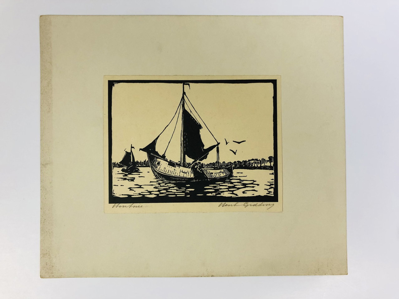 Henk Gidding - Woodcut | €20 | Whoppah