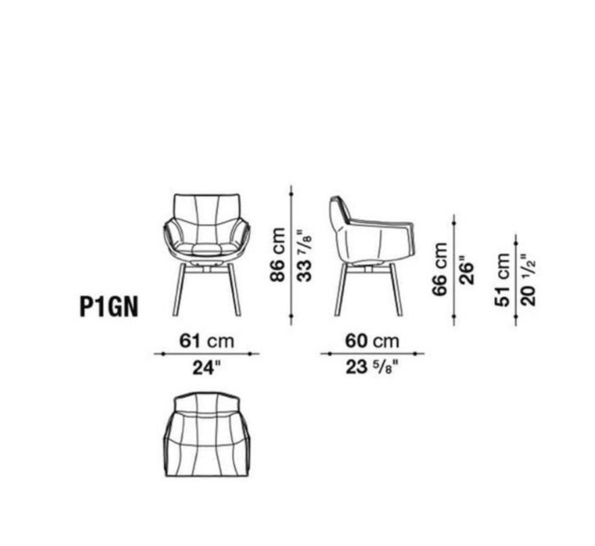 B&B Husk Dining chairs swiveling in Gamma leather | €1,273 | Whoppah