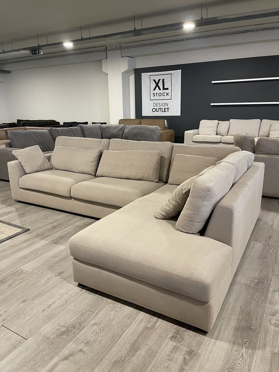 Corner sofa in stock store
