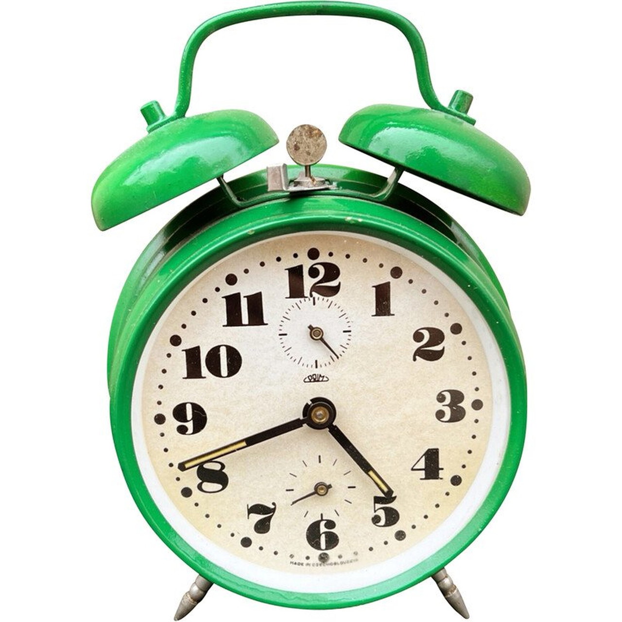 Vintage green mechanical alarm clock Prim, Czechoslovakia 1960s | €65 ...