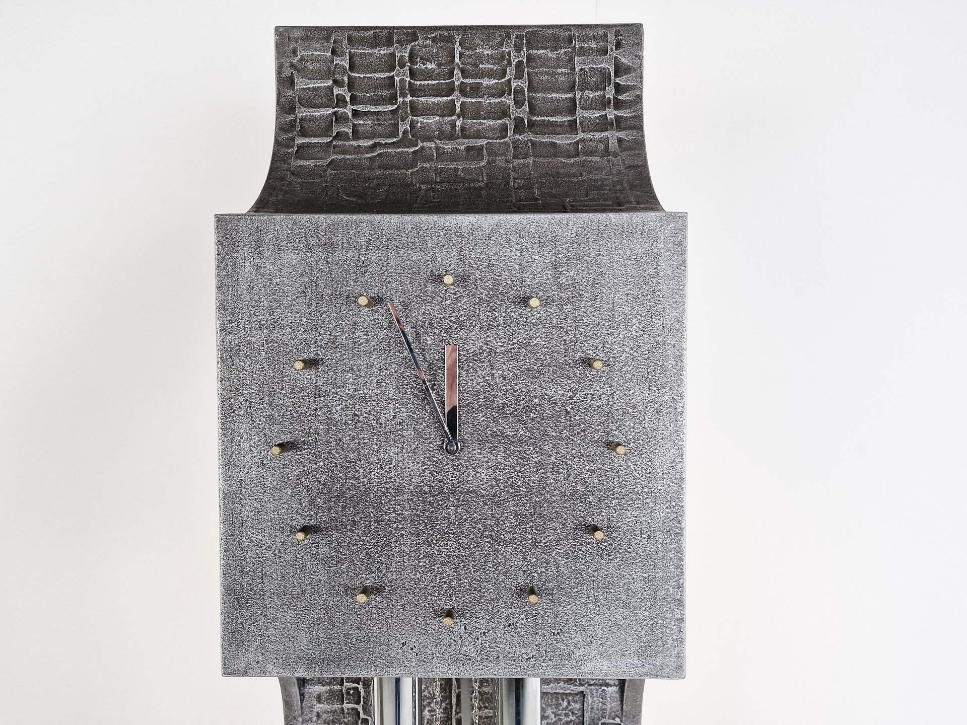 Vintage brutalist standing clock | € 1,350 | Whoppah