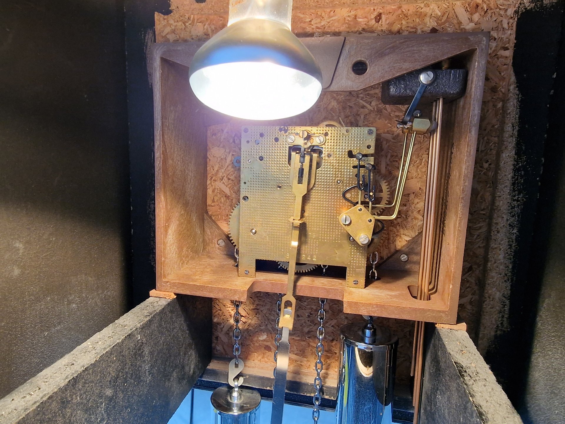 Vintage brutalist standing clock | € 1,350 | Whoppah
