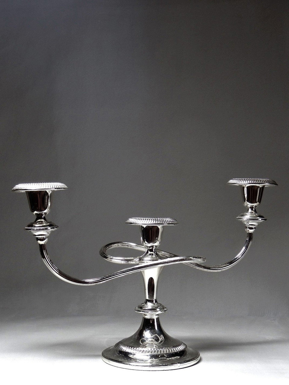 Twisted Arms" 3-Light Post White Metal English Manufacture 40s-50s | € ...