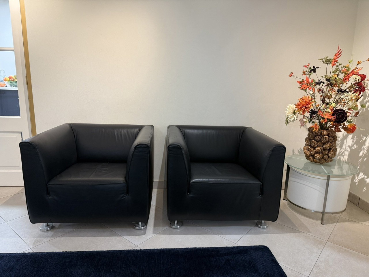 Sillón Gelderland 4800 (2 unidades) | Cuero Machucado negro | €1,350 ...