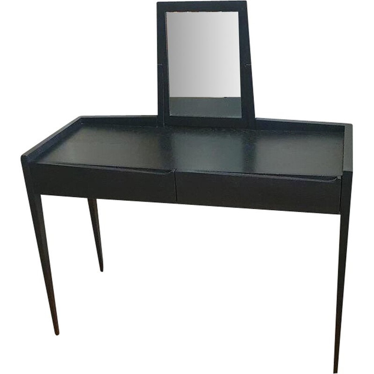 Vintage black ash dressing table with drawers, 1980 | €450 | Whoppah