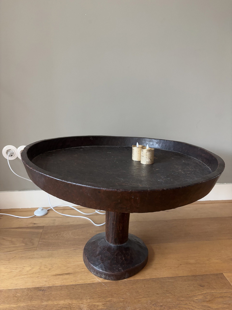 Oromo Antique Ethiopian Coffee Table From 1 Piece of Wood | €350 | Whoppah