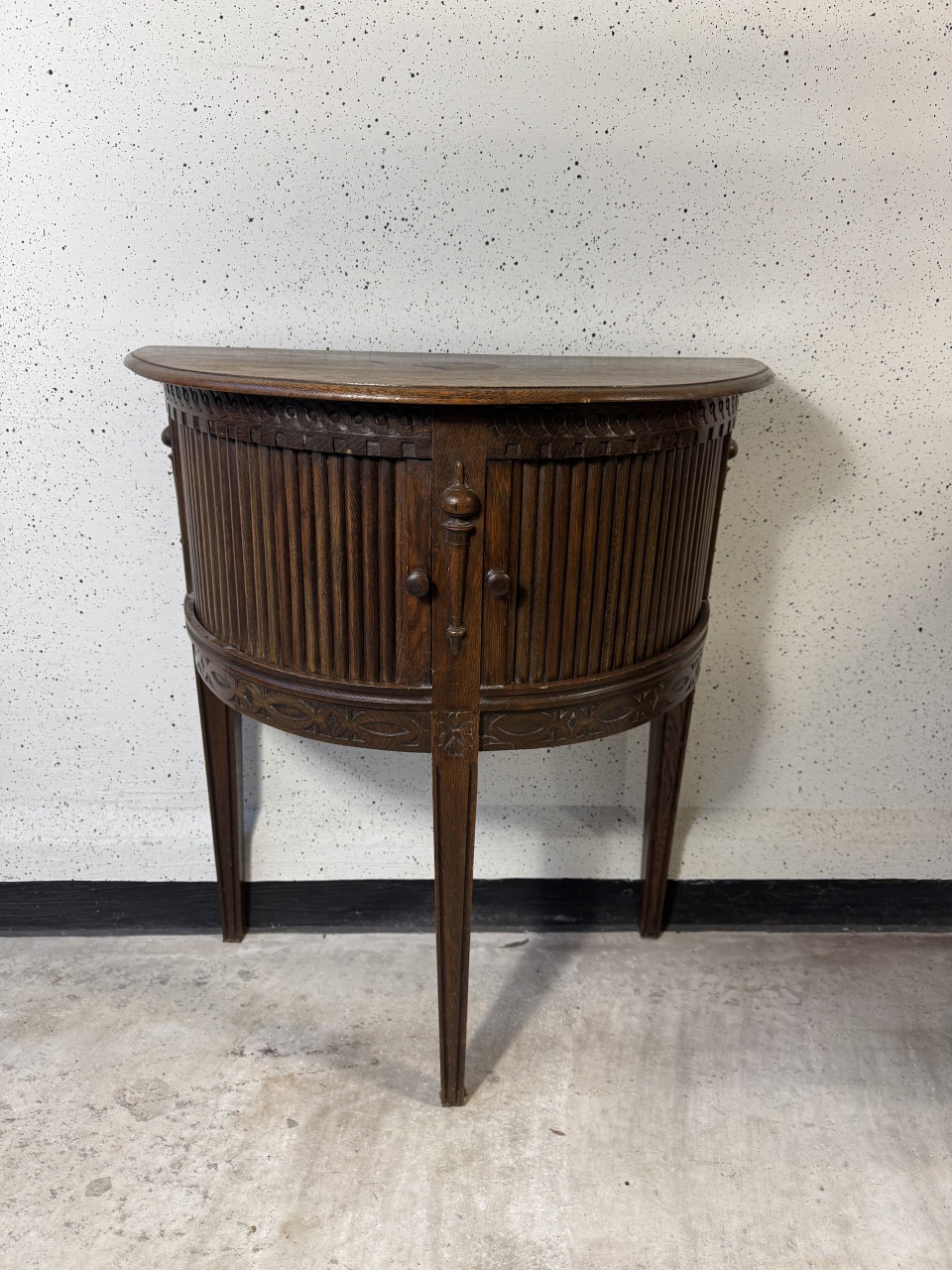 Beautiful Half Round Wall Cabinet With Sliding Doors Art Deco | €125 ...