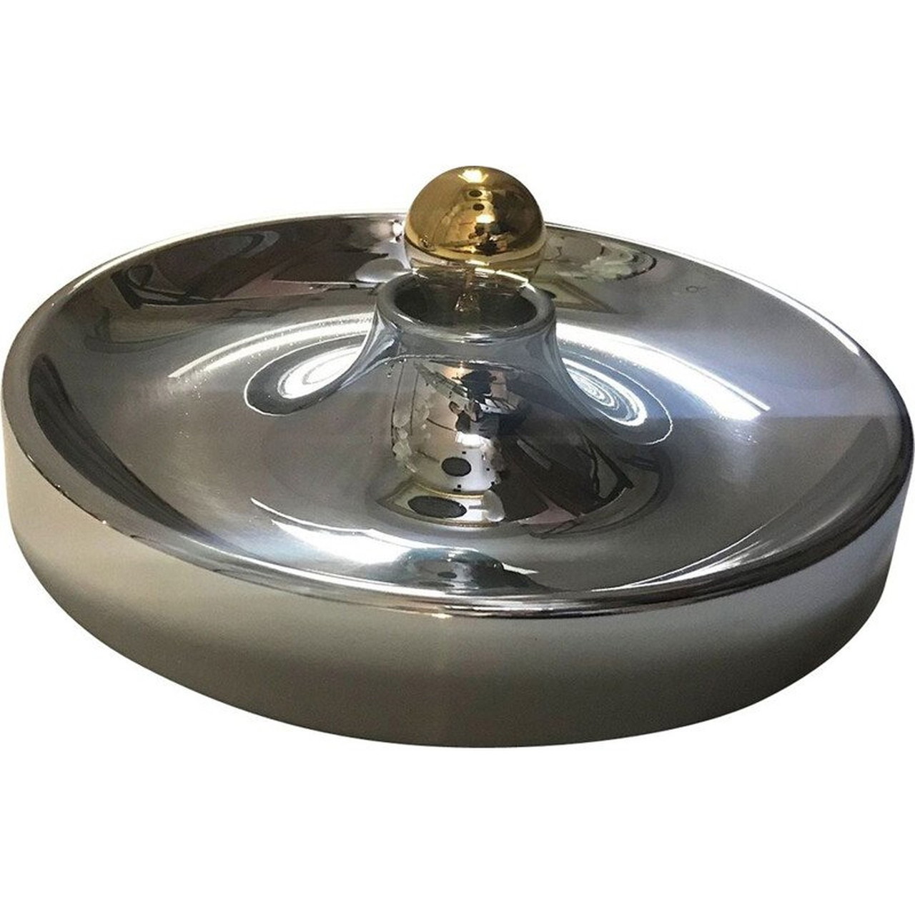 Vintage round wall lamp in chrome, 1970 | €390 | Whoppah