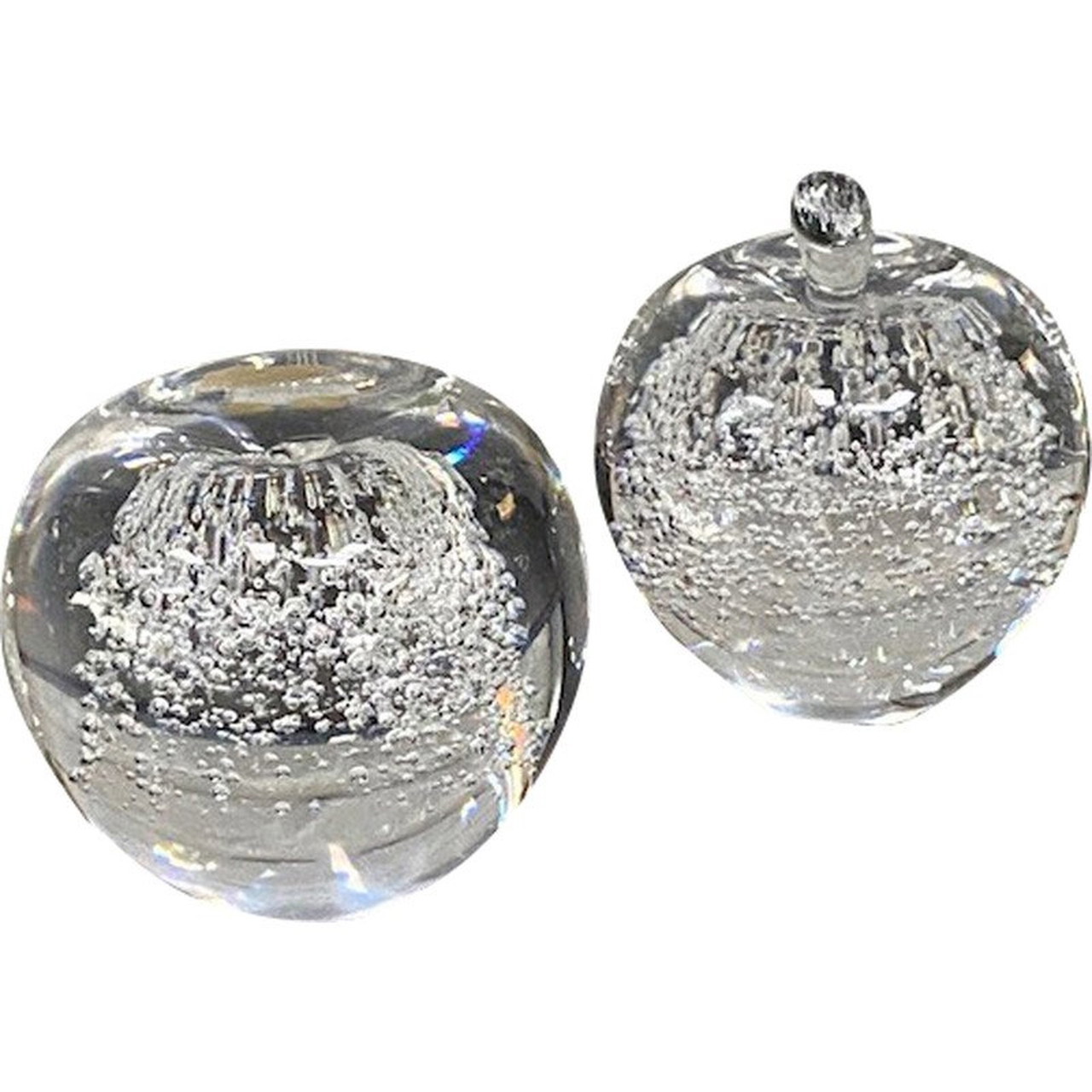 Pair of vintage apple-shaped paperweights for Royal Leerdam | €49 | Whoppah