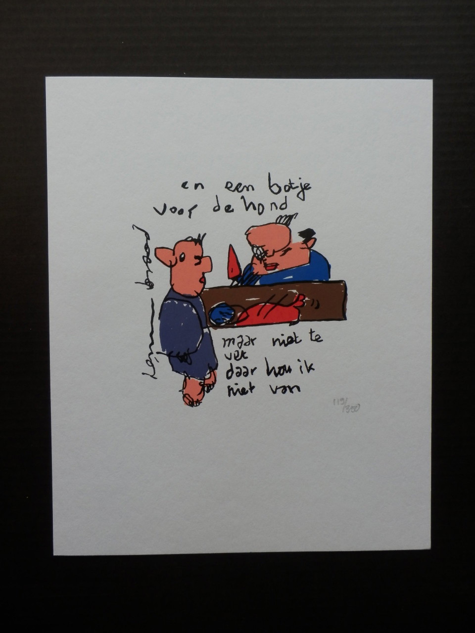 Herman Brood--Color Screen Print --Bone For The Dog | €69 | Whoppah