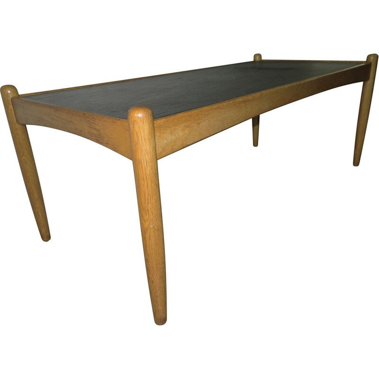 Mid-century slate and solid oakwood coffee table, 1960s | €895 | Whoppah