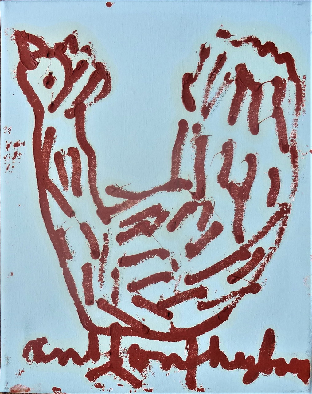 Anton Heyboer - The primal bird painting | €550 | Whoppah