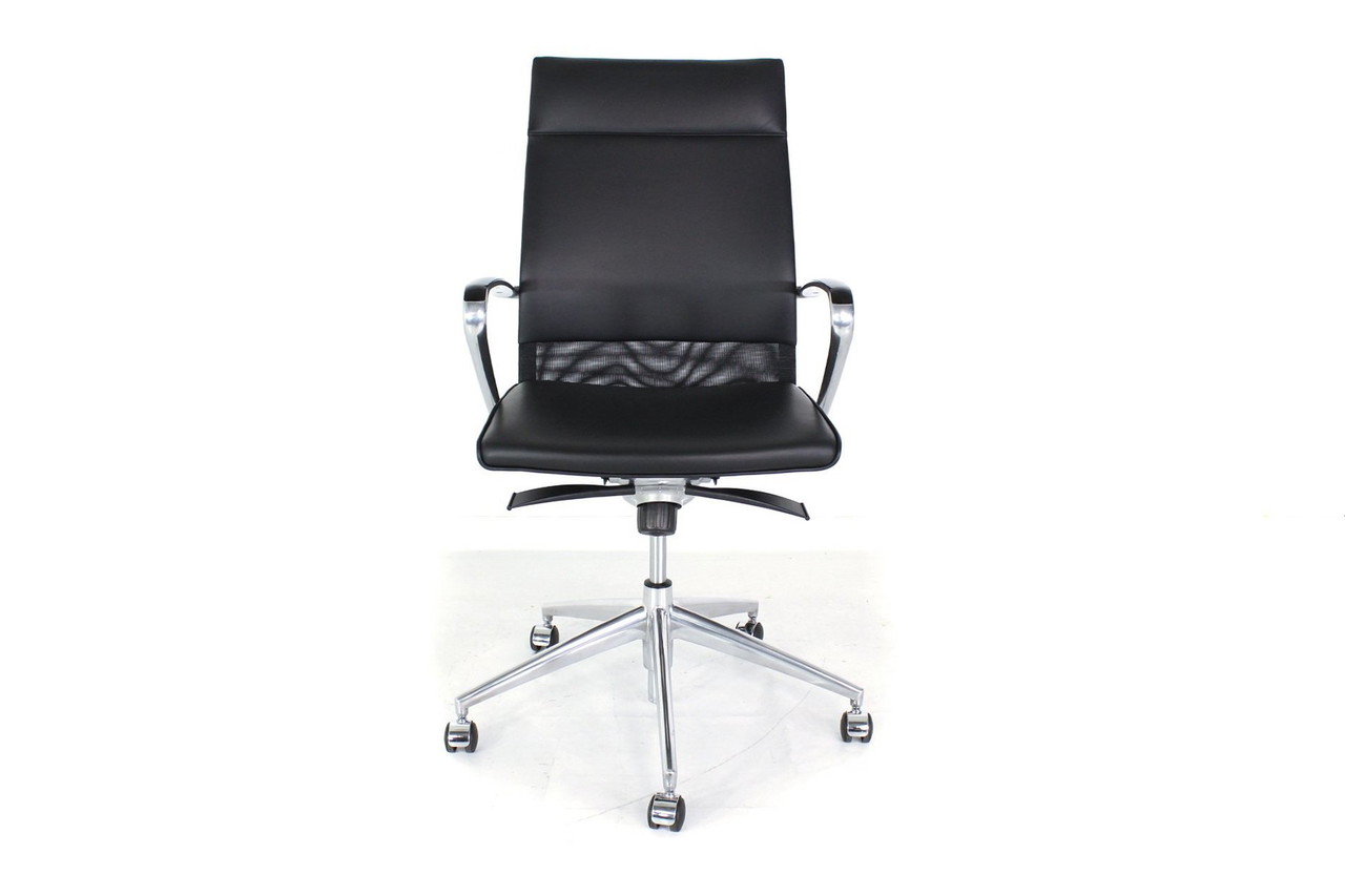 As New ! Art Collection Executive Desk Chair / Chaise de bureau en cuir ...