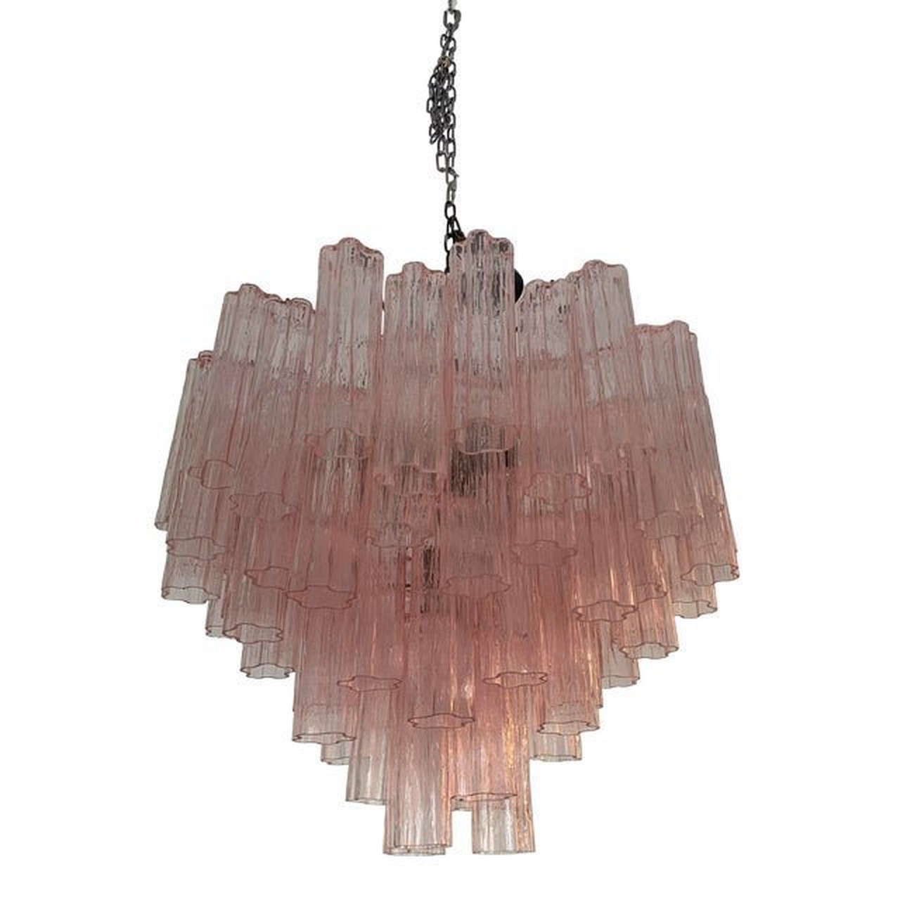 Lustre Sputnik en verre de style Murano Cadre métallique rose et ...