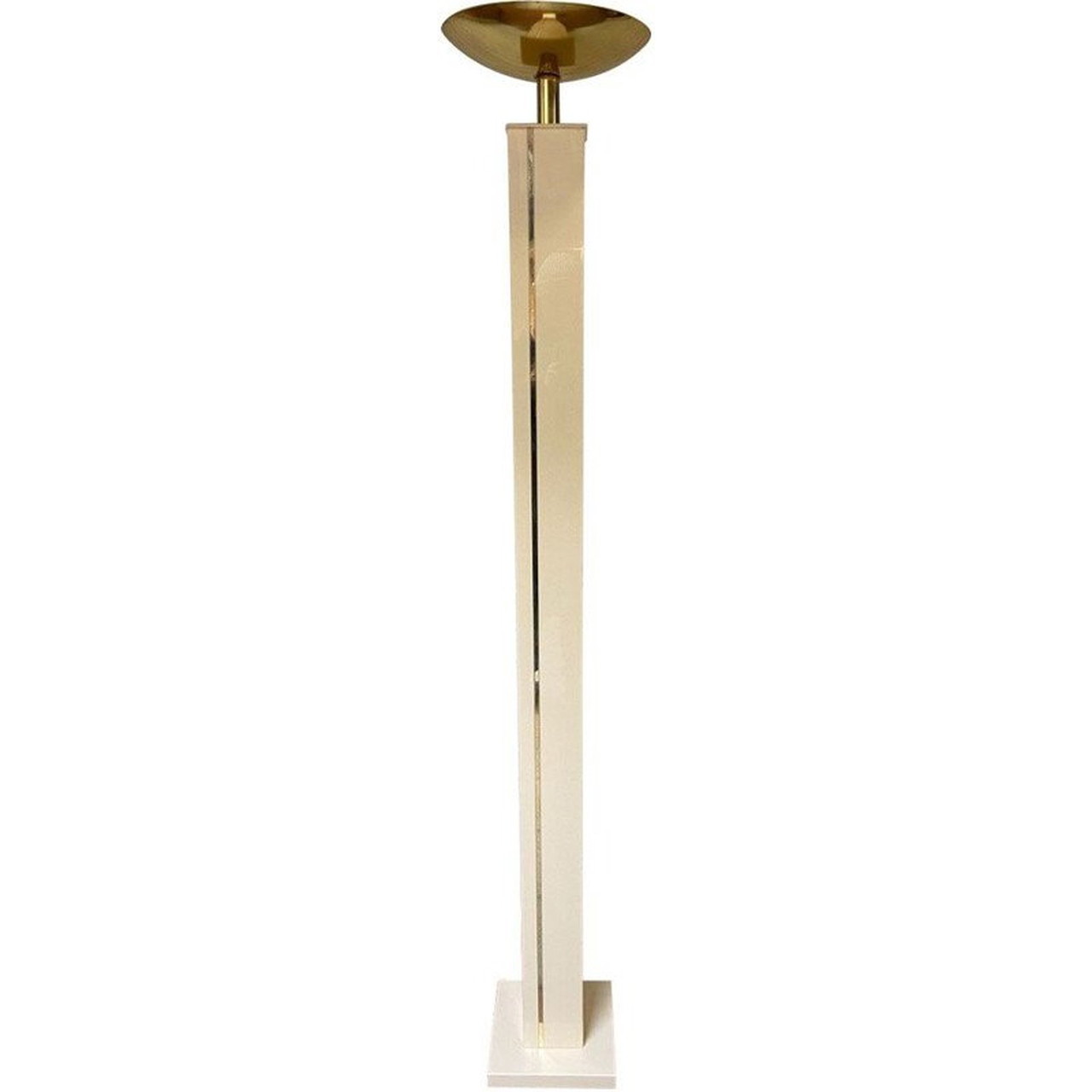 Lampadaire vintage en laiton et plexiglas par Maison Romeo, 1980 | € ... Lampadaire vintage en laiton et plexiglas par Maison Romeo, 1980 | € ...