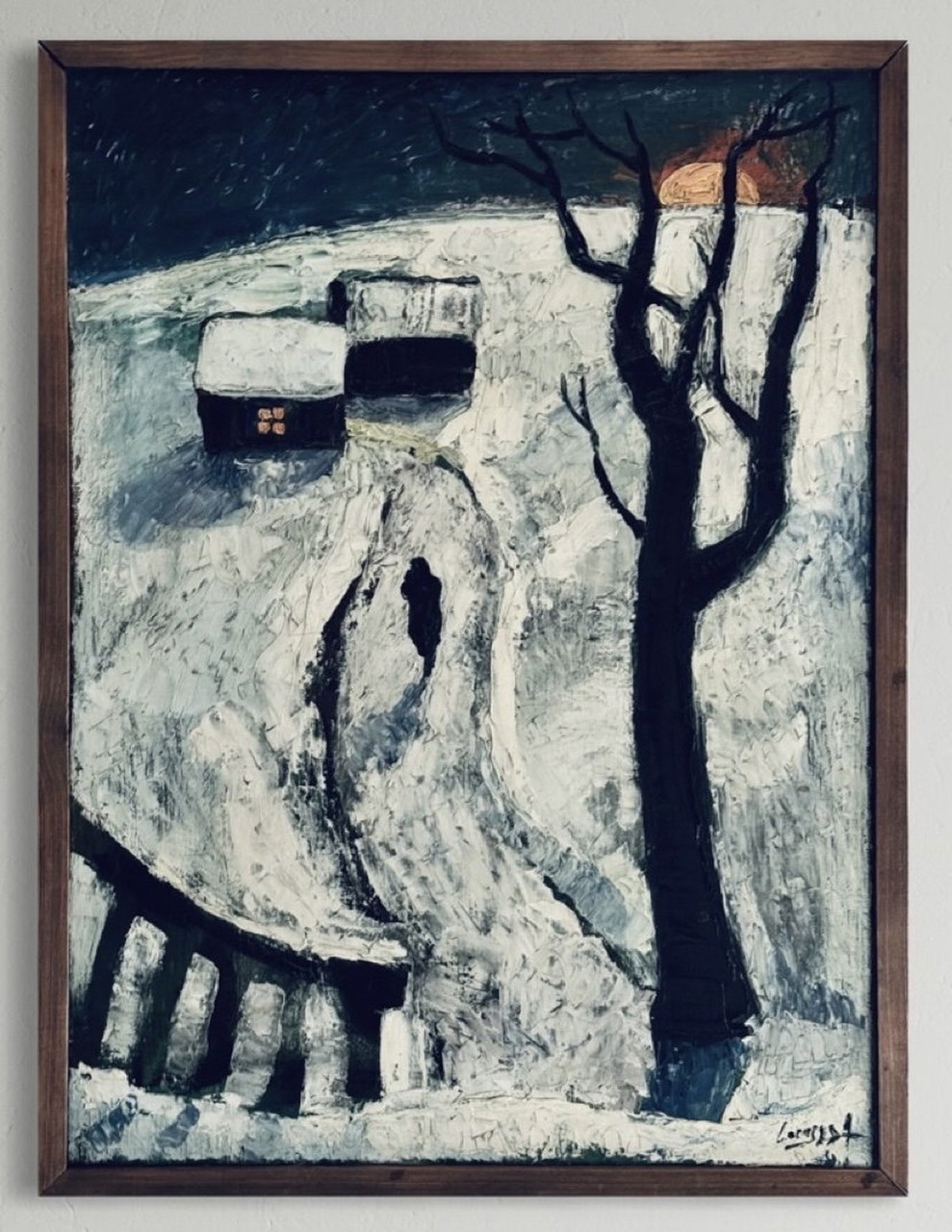 Joseph Lacasse ( 1894-1975 ) Magnifique Toile Impressionniste Paysage ...