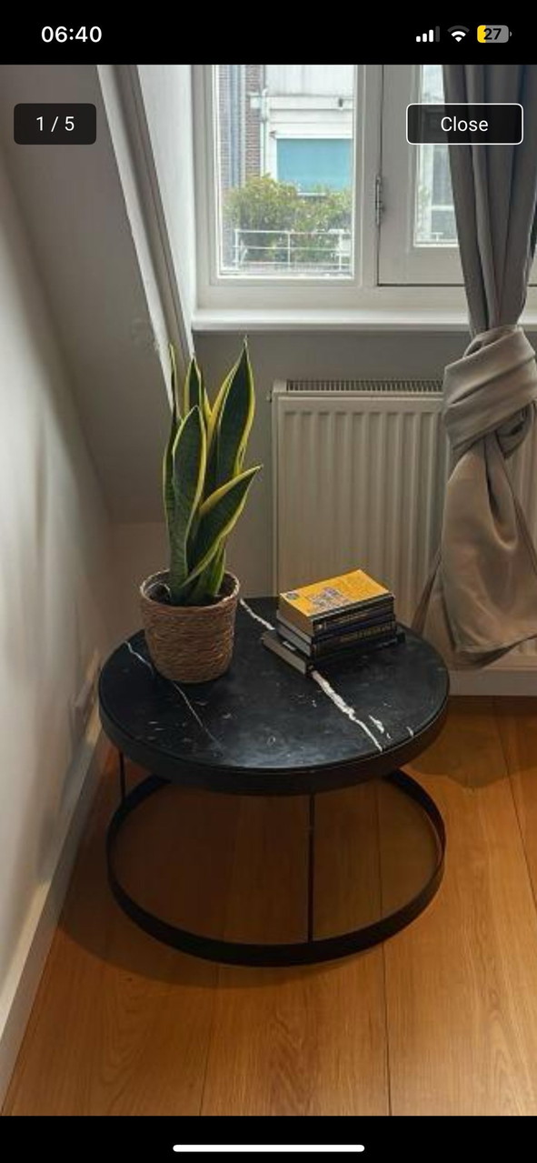 Table basse Bolia Marble Drum Designed by Kaschkasch | €220 | Whoppah