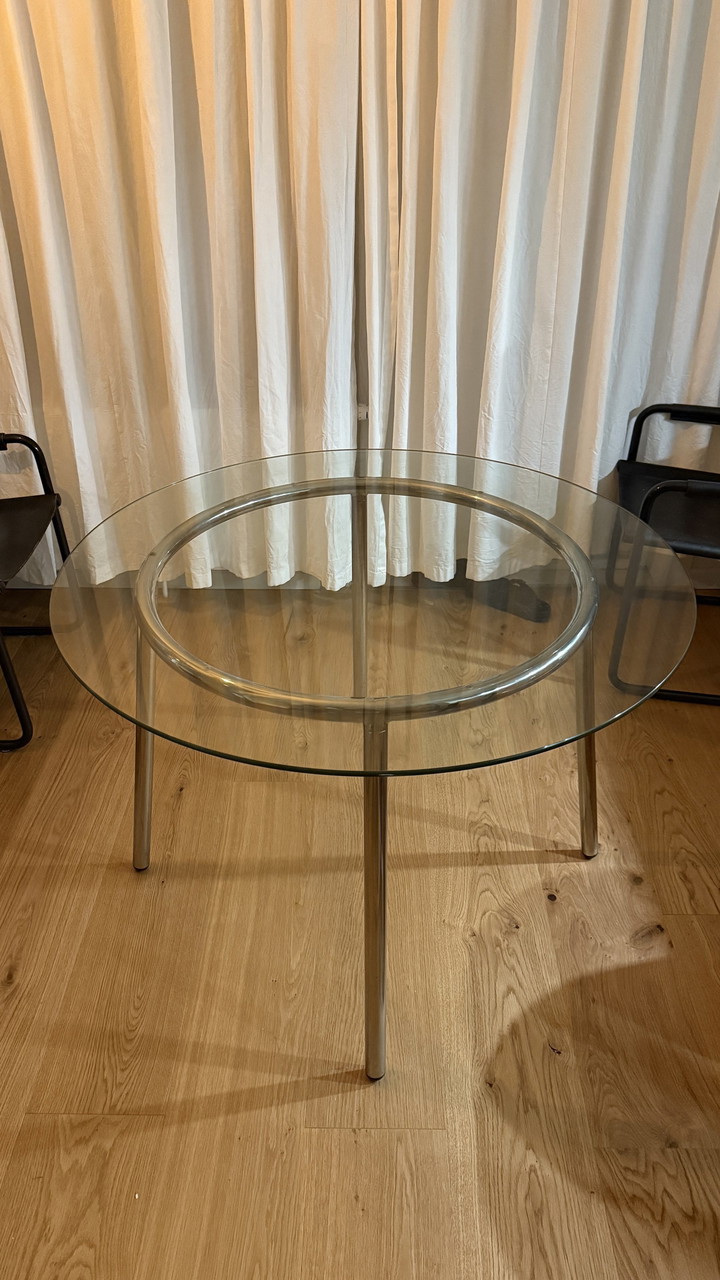 Ikea salmi round glass table store