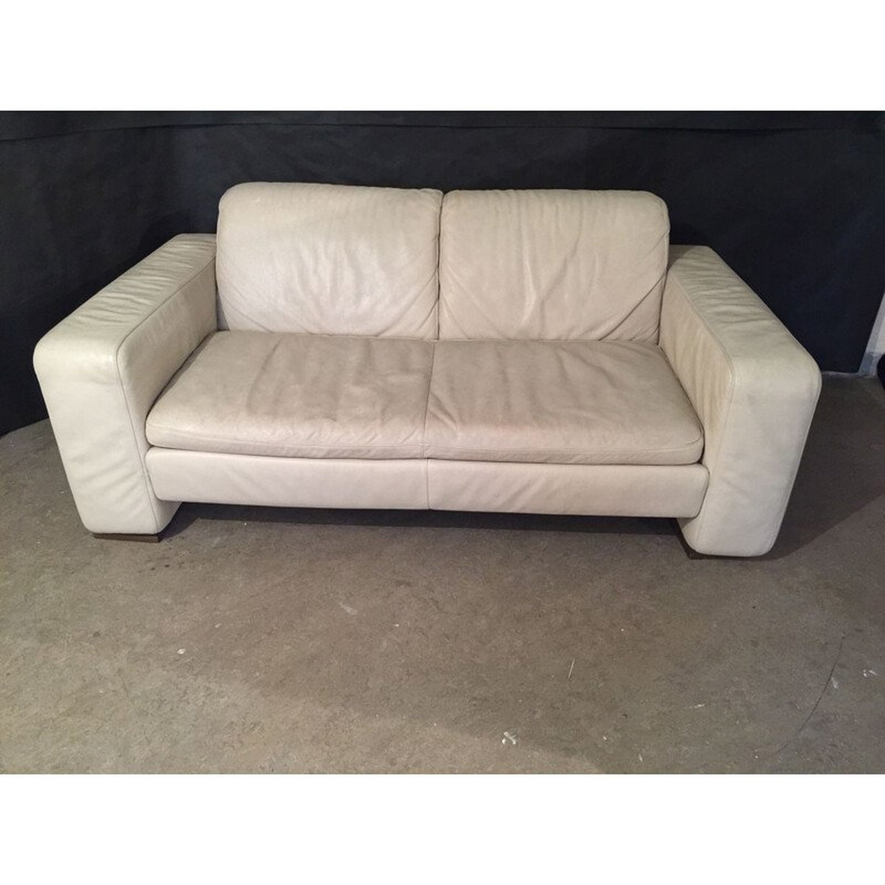 Cremefarbenes Vintage Sofa von Natuzzi Italien