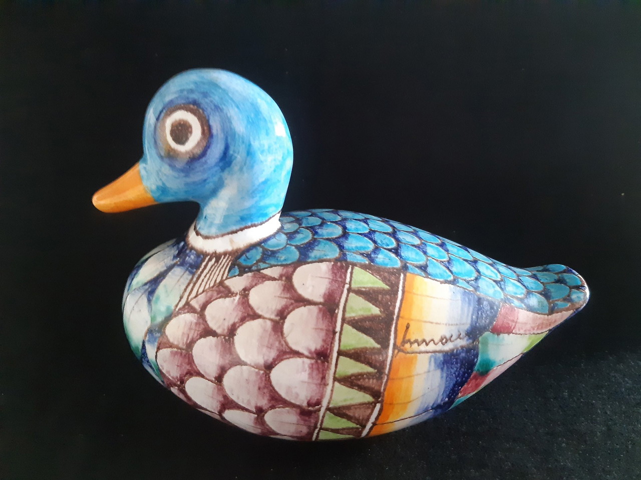 Romano Innocenti Handgemalte Italienische Keramik Ente Figur | €350 ...