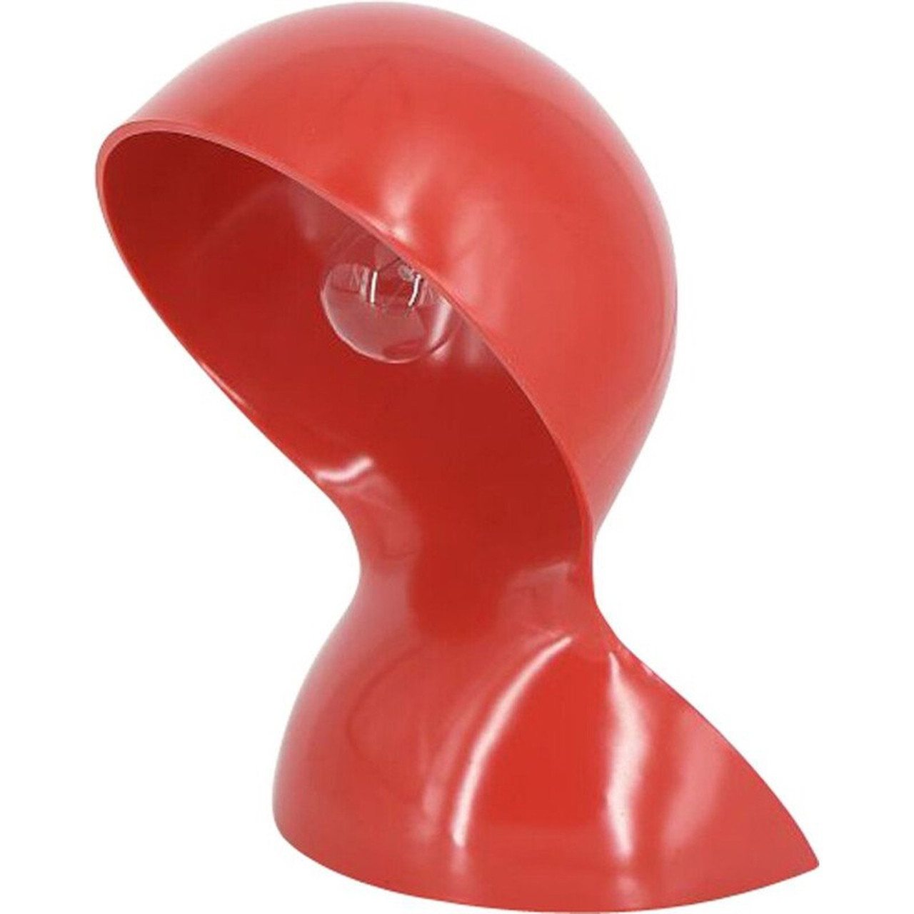 Dalù vintage Schreibtischlampe aus rotem Kunststoff von Vico ...