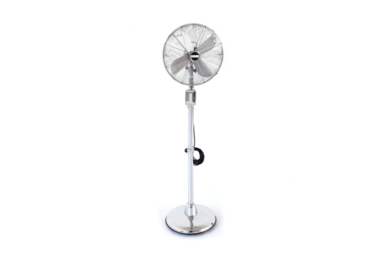 Luxury CINNI Design pedestal fan /Stand-Ventilator in chrome with ...