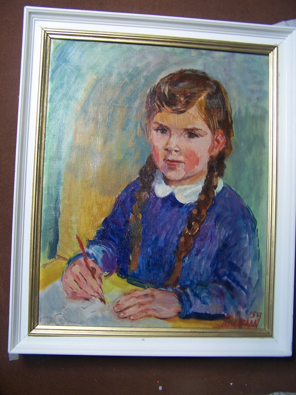 Jan Lucas van der Baan Porträt eines Mädchens | €450 | Whoppah